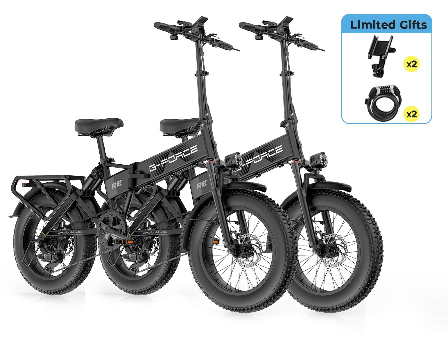 G-Force RE Folding Ebike | 750W Long-Range Fat Tire Electric Bike for ...